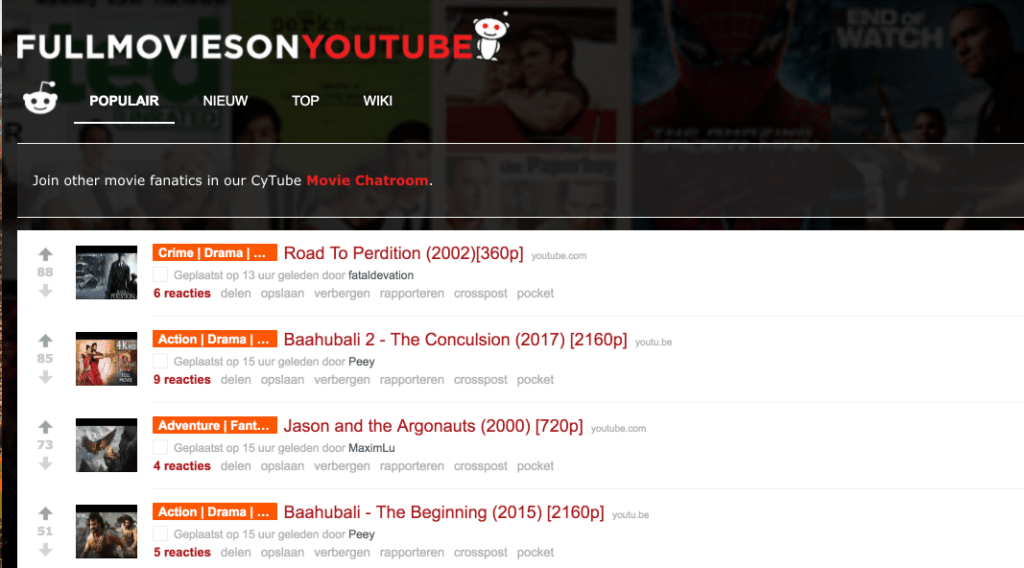 Gratis films kijken? Het kan op YouTube en hier vind je een volledig ...