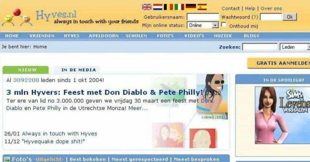 Zo kun je jouw eigen oude Hyves profiel nog bekijken